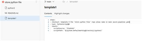C How To Run External Python Script Within Ado Pipeline That Is Not