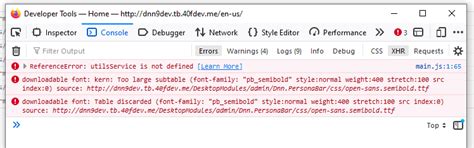 Persona Bar Generates A Font Error In Firefox · Issue 5584 · Dnnsoftware Dnn Platform · Github