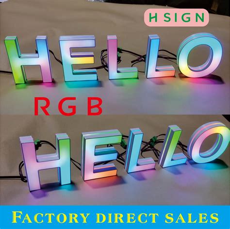 Rgb 간판 네온 조명 Led 발광 문자 조명 사인 미니 바이트 데이 분위기 조명 상점 로고 Aliexpress