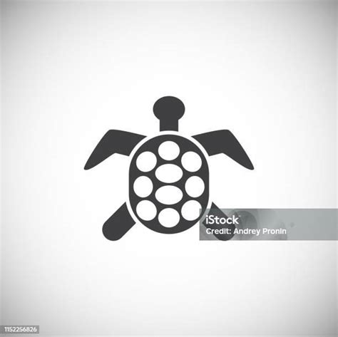 그래픽 및 웹 디자인에 대 한 배경에서 바다 거북이 아이콘입니다 간단한 그림 웹 사이트 버튼 또는 모바일 앱에 대 한 인터넷 개념 기호입니다 거북이에 대한 스톡 벡터 아트