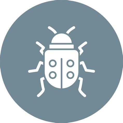 Bug Glyph Circle Background Icon 17645417 Vector Art At Vecteezy