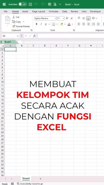 Membuat Kumpulan Tim Secara Acak Menggunakan Microsoft Excel