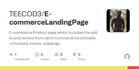 Github Teecod3e Commercelandingpage E Commerce Product Page Which Includes The Add To And