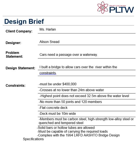 Write A Design Brief With Specifications And Constraints Of A Forklift