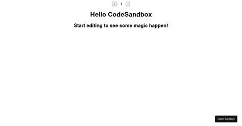 React Codesandbox
