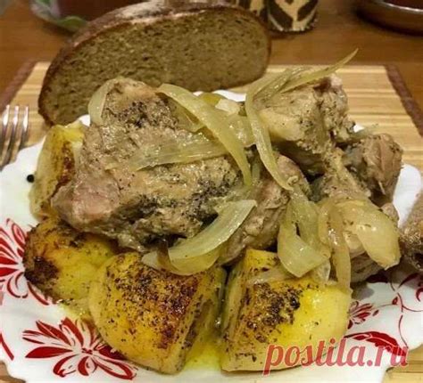 Жаркое из свинины в утятнице с картошкой в духовке Кулинария от прос Готовим мясо Постила