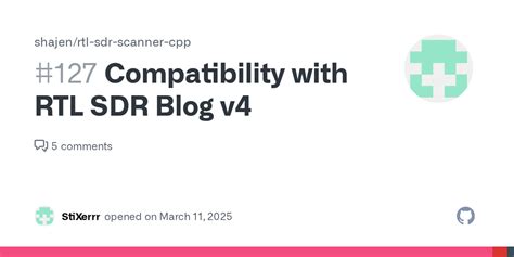 Compatibility With Rtl Sdr Blog V4 · Issue 127 · Shajenrtl Sdr Scanner Cpp · Github