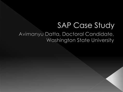 PPT SAP Case Study PowerPoint Presentation Free Download ID