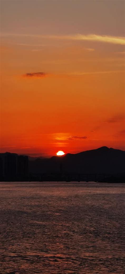 太阳落山的图片 配图网