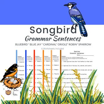 Songbird Grammar Sentences By Teacher 2 Tutor Tpt