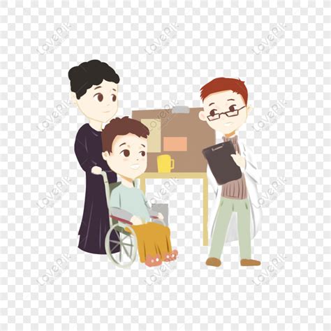만화 캐릭터 병원 의료 상업 요소 Png 일러스트 무료 다운로드 Lovepik