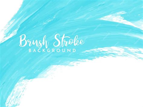 블루 수채화 브러시 스트로크 디자인 배경 무료 벡터