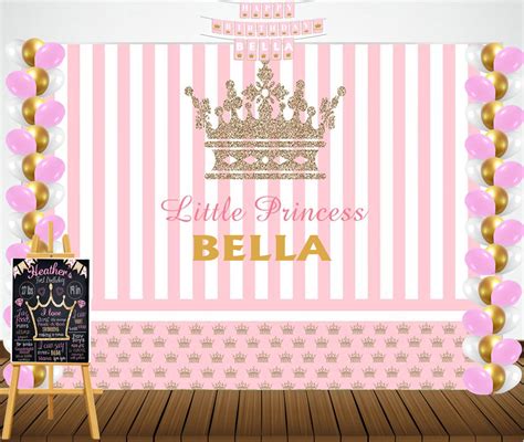 Buy Little Princess Theme Birthday Party Personalized Complete Kit