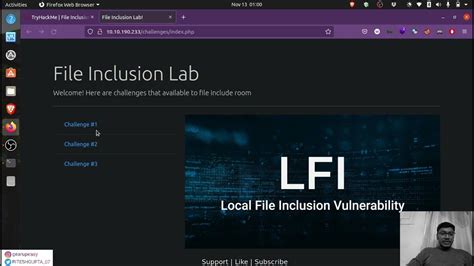 Tryhackme File Inclusion Jr Penetration Tester Challenge 1 Using Curl And Burpsuite Youtube
