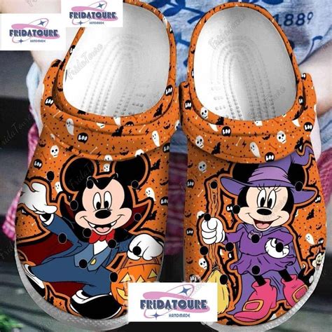 Mickey And Minnie Halloween Shoes Disney Cartoon Sneakers Horror