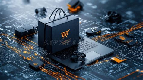 Exploring E Commerce Integration In Technology Infographic On Digital Shopping And Electronic