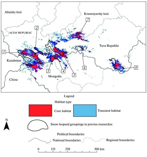 Snow Leopards Habitat Map