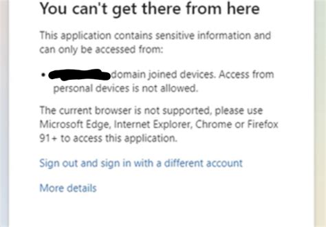 Troubleshooting Workschool Tenant Auth With Ca Browser Policy Preventing Auth Of Custom Teams