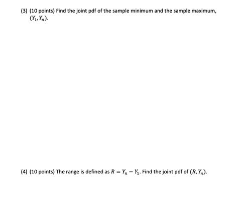 solved 1 let x1 x2 xn be a random sample from a