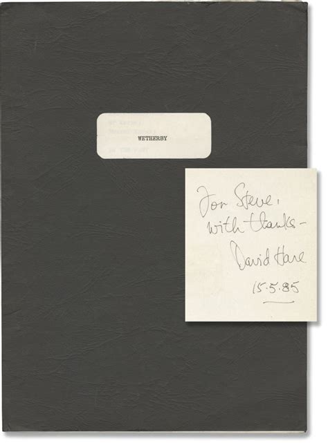 Wetherby David Hare Ian Holm Vanessa Redgrave Tom Wilkinson