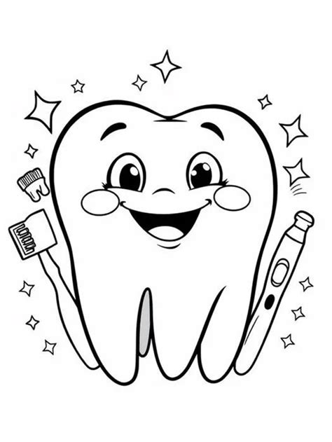 65 مدل نقاشی دندان سالم و راحت و کارتونی برای کودکان پایه ابتدایی دلبرانه