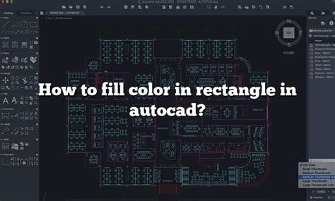 How To Fill Color In Rectangle In Autocad