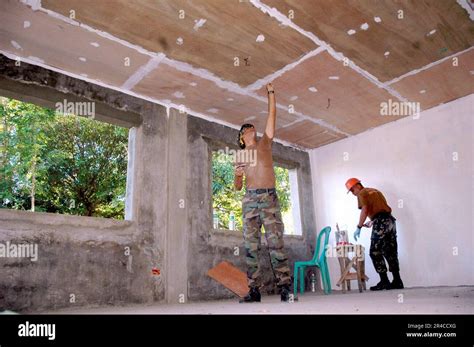 Us Navy Builder Constructionman Apprentice Assigned To Naval Mobile Construction Battalion One