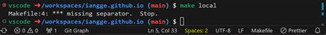 Troubleshooting Makefile Missing Separator Error In Vsc Ian Eusebio