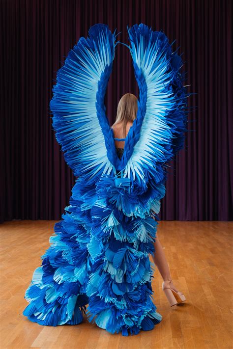 Blue Samba Dance Costume Cosplay Costume Trinidad Carnival Caribbean