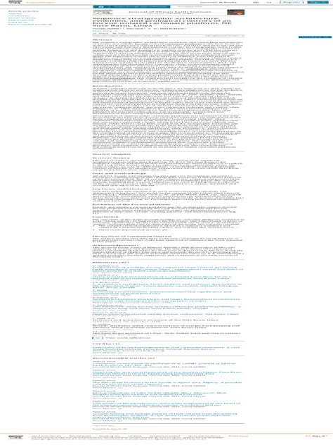 Sequence Stratigraphic Architecture Evolution And Geological Controls Of An Eocene Isolated