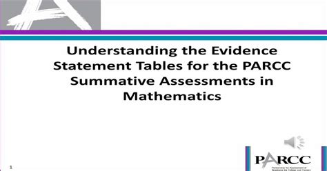 Pdf Understanding The Evidence Statement Tables For E2mathweebly