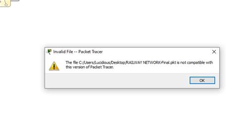 Filepkt Is Not Compatible With This Version Of Packet Tracer Latest
