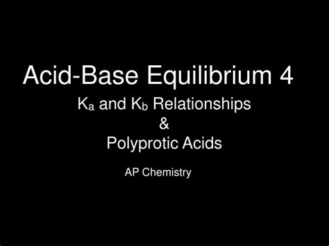 PPT Acid Base Equilibrium 1 PowerPoint Presentation Free Download ID 5884473
