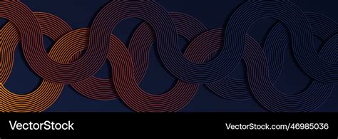 Abstract Curve Line Pattern Background Retro Vector Image