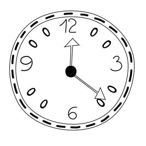 Premium Vector Cute And Fashionable Wall Clock Black And White