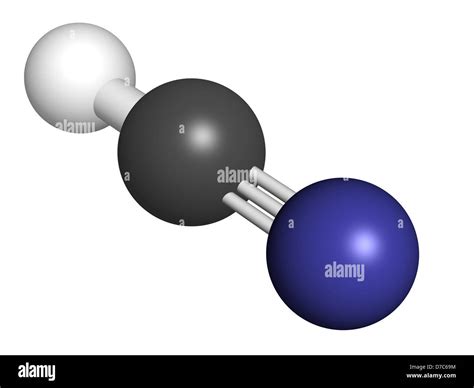 Hydrogen Cyanide Hcn Prussic Acid Poison Molecule Chemical Structure Hcn Is An Extremely