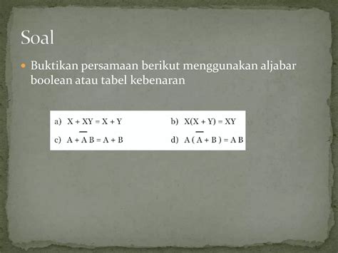 Gerbang Gerbang Dasar Logika PPTX