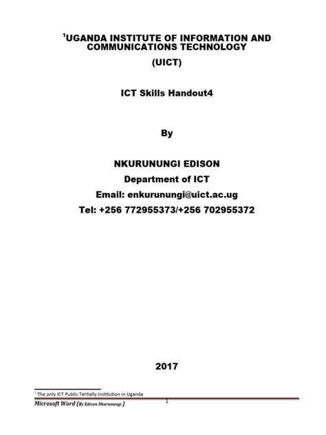 Ms Word Notes Pdf Window Computing Menu Computing