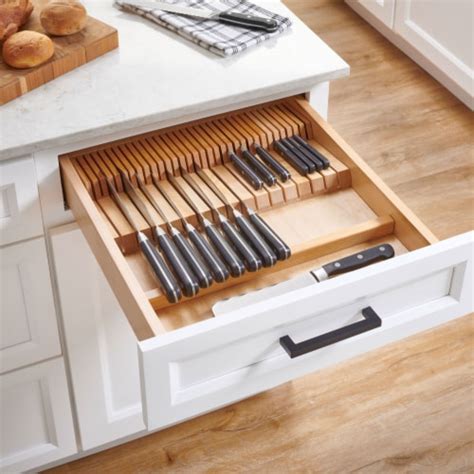 Rev A Shelf WDKB Row Trimmable Slot Knife Block Drawer Organizer Insert Piece QFC