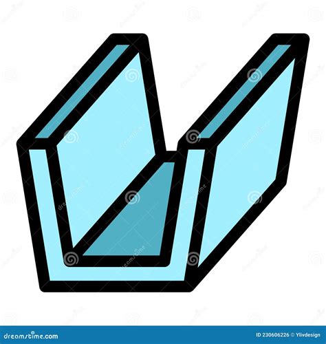 Roof Gutter Icon Color Outline Vector Stock Vector Illustration Of