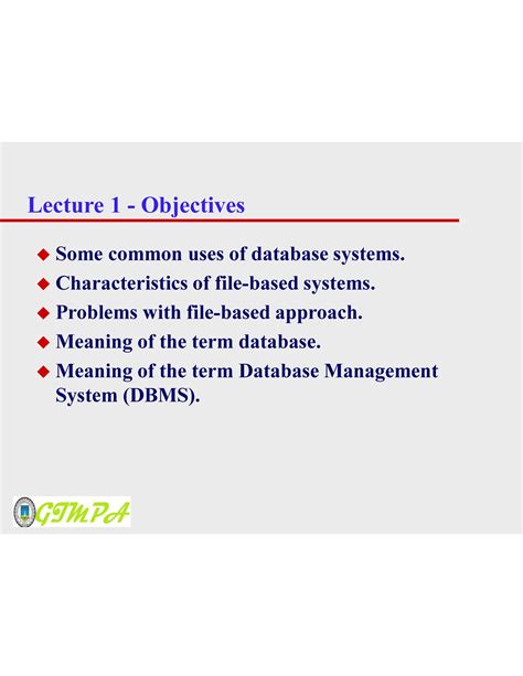 Solution Lecture 1 Introduction To Databases Studypool