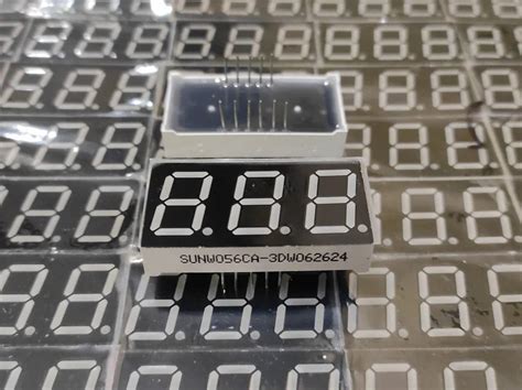 Acrylic Seven Segment Led Display Three Digit Shape Rectangle Pixel