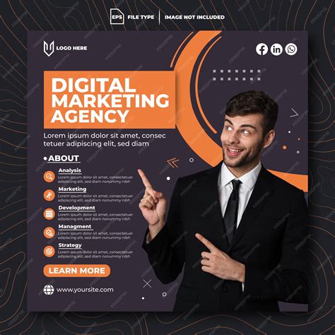 Premium Vector Creative Social Media Digital Marketing Post Design