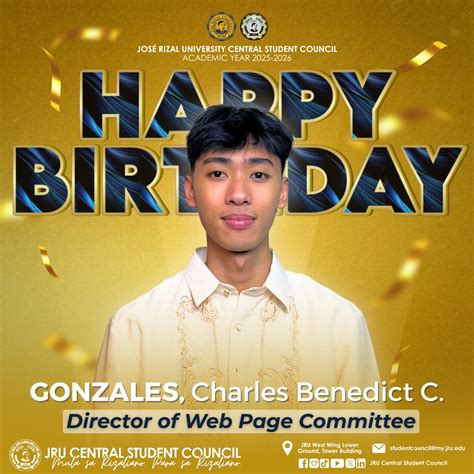 Jru 🎉💛 𝗛𝗮𝗽𝗽𝘆 𝗕𝗶𝗿𝘁𝗵𝗱𝗮𝘆 𝗖𝗵𝗮𝗿𝗹𝗲𝘀 𝗕𝗲𝗻𝗲𝗱𝗶𝗰𝘁 𝗖 𝗚𝗼𝗻𝘇𝗮𝗹𝗲𝘀 💙🎉 The Jru