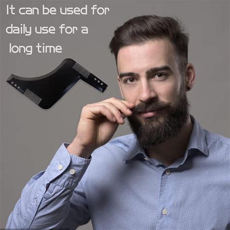 Beard Styling Shaping Template Comb Barber Tool Symmetry Line Up Trimm Wise Living