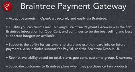Braintree Payment Gateway