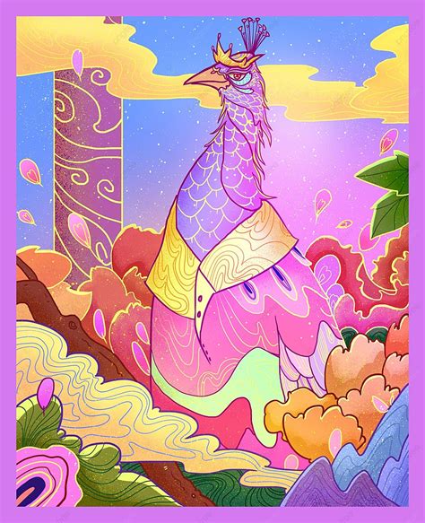 The Picture Of Peacock And Peony Peacock Decorative Pattern