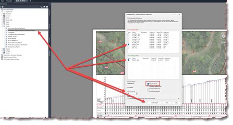 Alignment Label Showing Profile1 Elevation Minus Profile2 Elevation