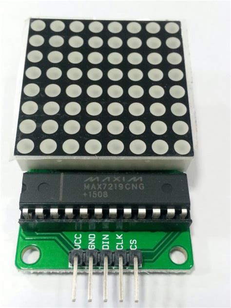 Max7219 8×8 Led Dot Matrix Display Module Rajiv Electronics