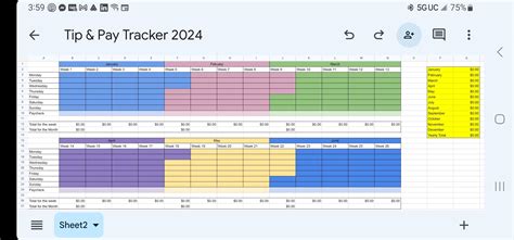 I Made A Tip And Pay Calculator To Help With Budgeting Wanted To Share To Give Yall Ideas Or